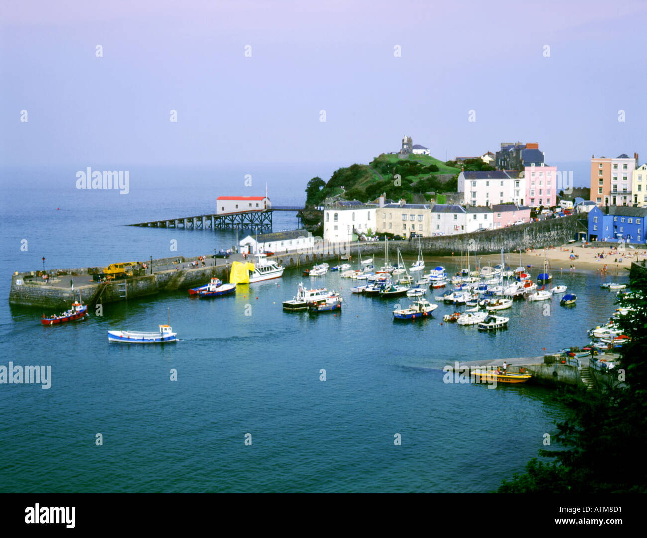 Tenby Harbour, Pembrokeshire, West Wales Stock Photo - Alamy