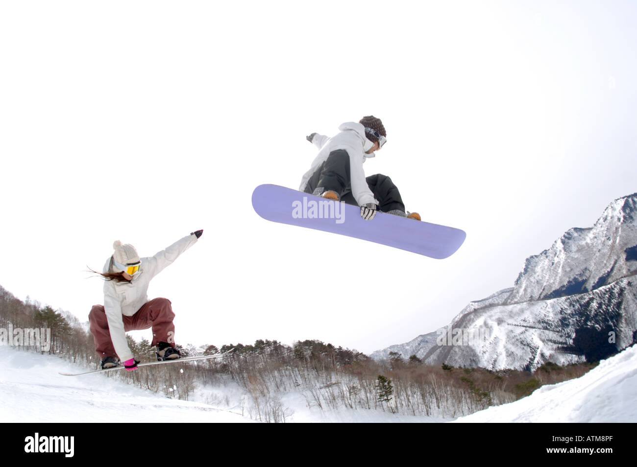 Young Japanese Woman Snowboarding High Resolution Stock Photography and ...