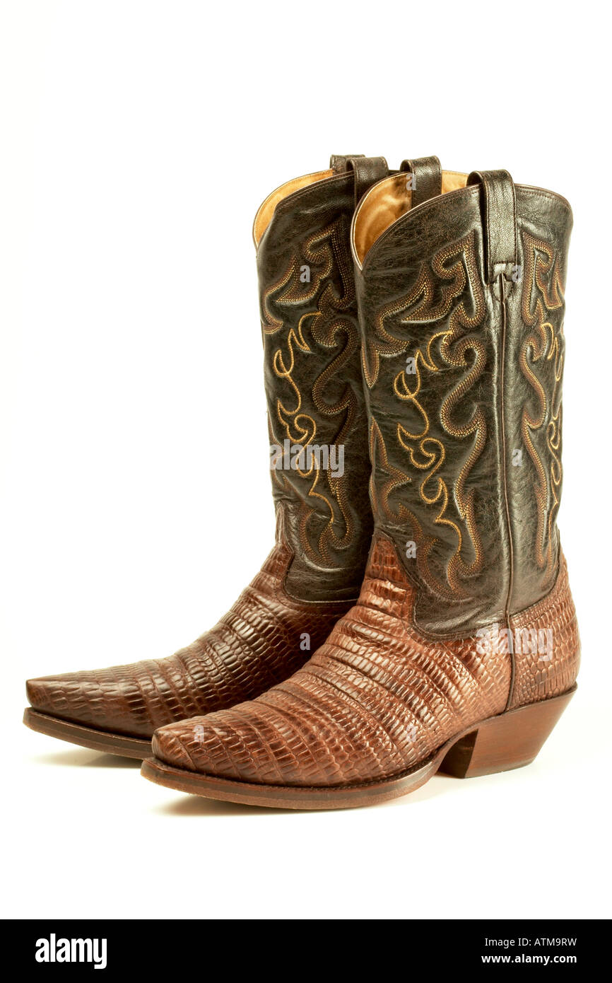 Snake skin cowboy boots hi-res stock photography and images - Alamy