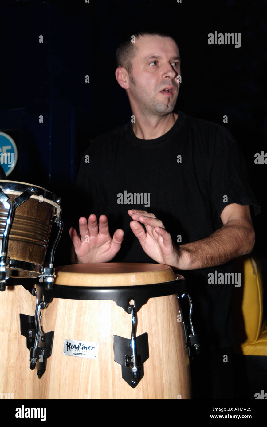 Bongo player hi-res stock photography and images - Alamy