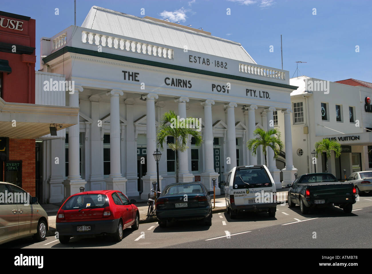 The Cairns Post Newspaper Head Office building in central Cairns ...