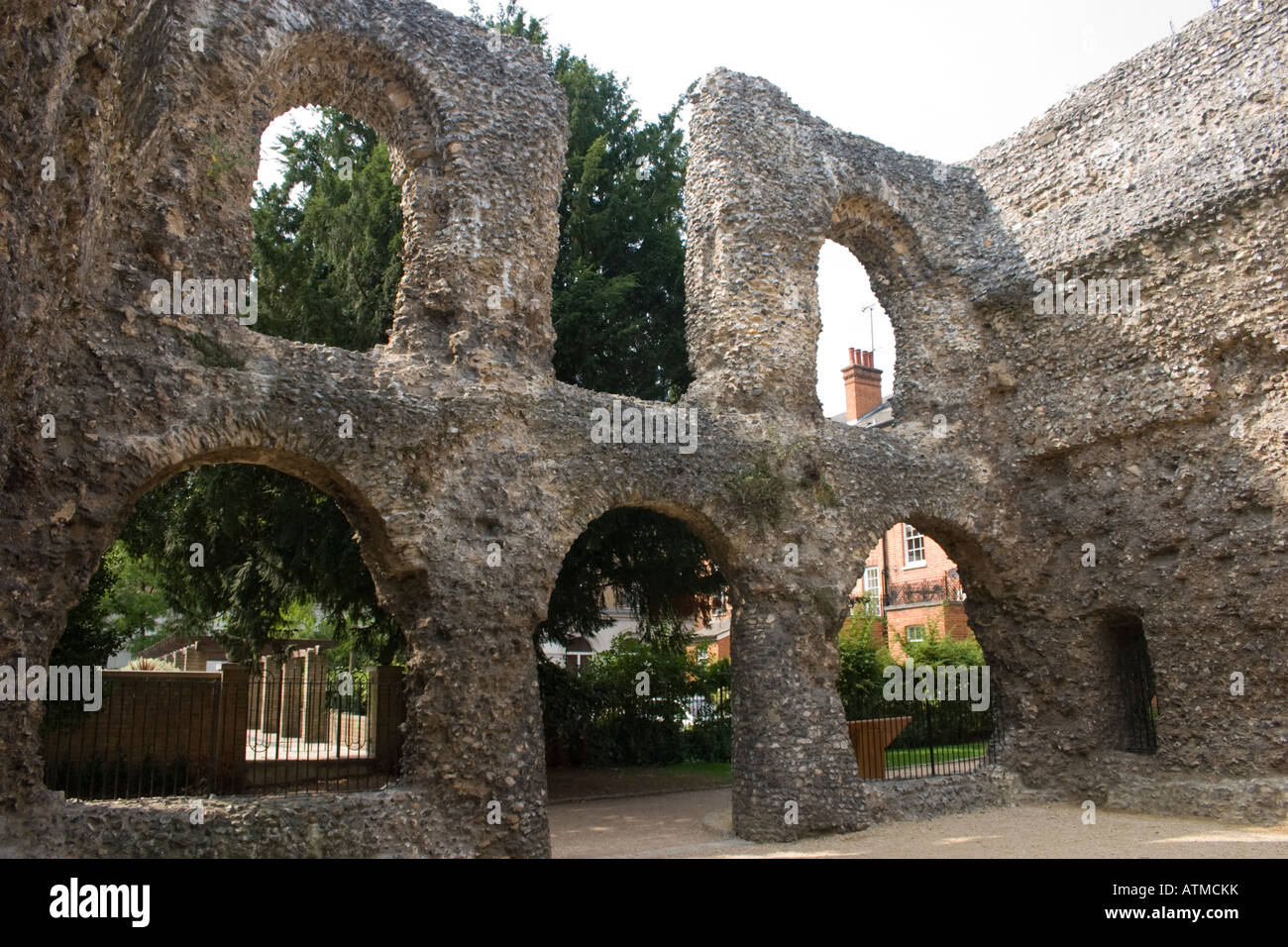 Ruins of Reading Abbey Berkshire Stock Photo - Alamy