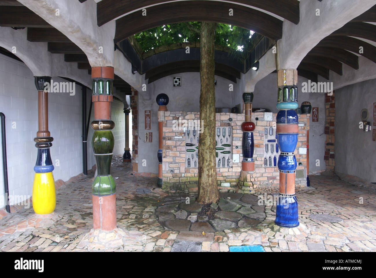 Hundertwasser Toilets in Kawakawa Stock Photo - Alamy