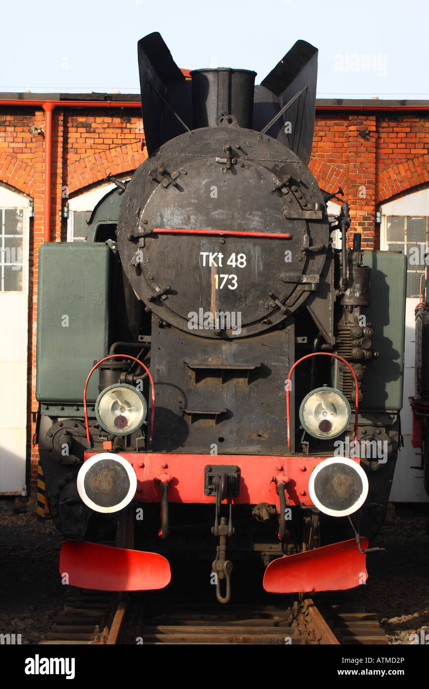 Steam engine locomotive Tkt 48 from 1948 Stock Photo - Alamy