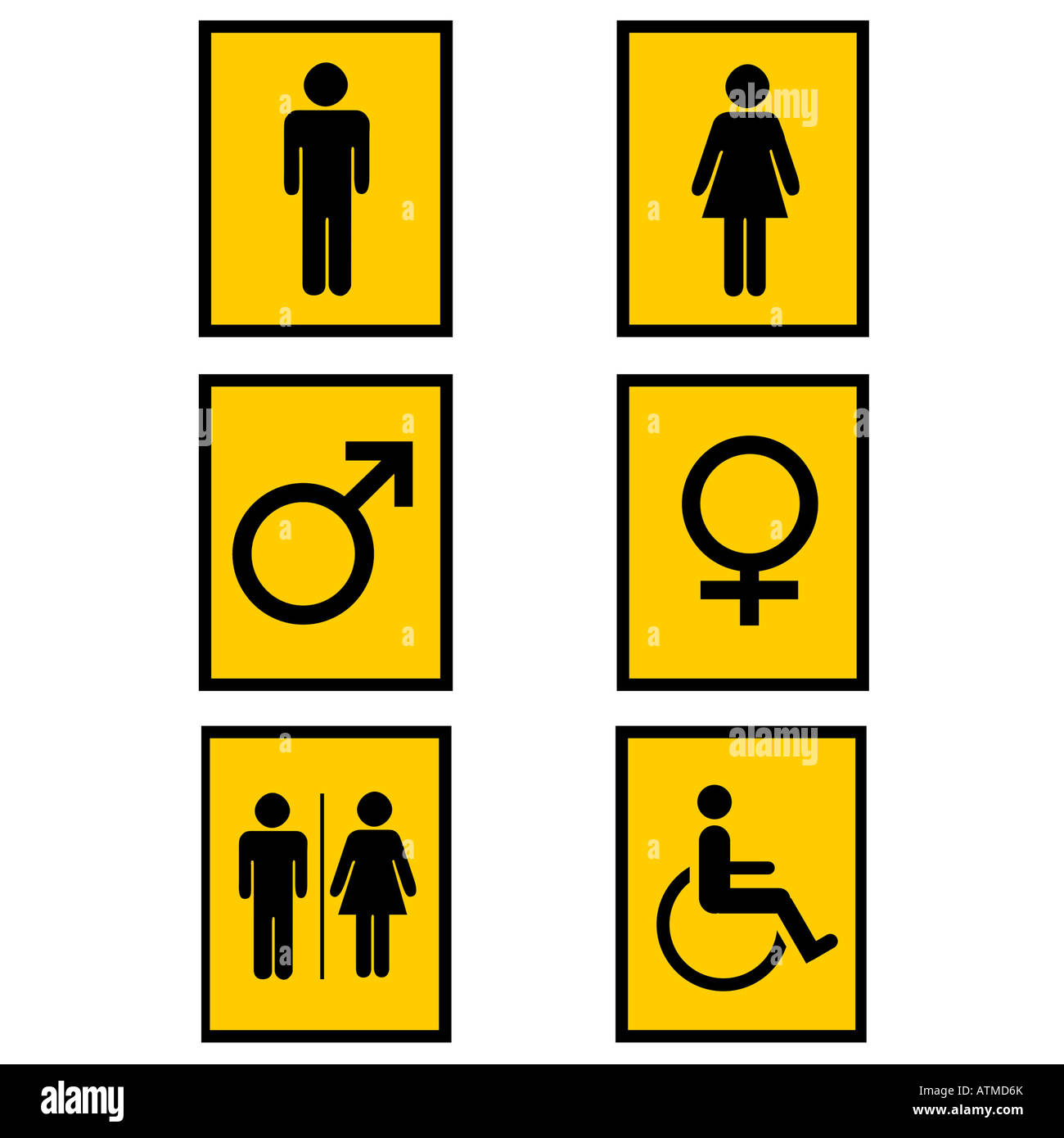 Bathroom gender signs Cut Out Stock Images & Pictures - Alamy