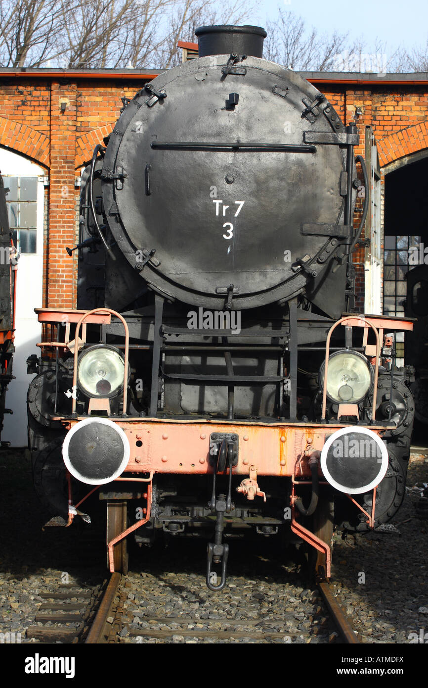 Steam engine locomotive Tr 7 Stock Photo - Alamy