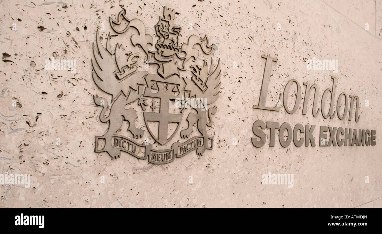 London stock exchange sign Stock Photo - Alamy