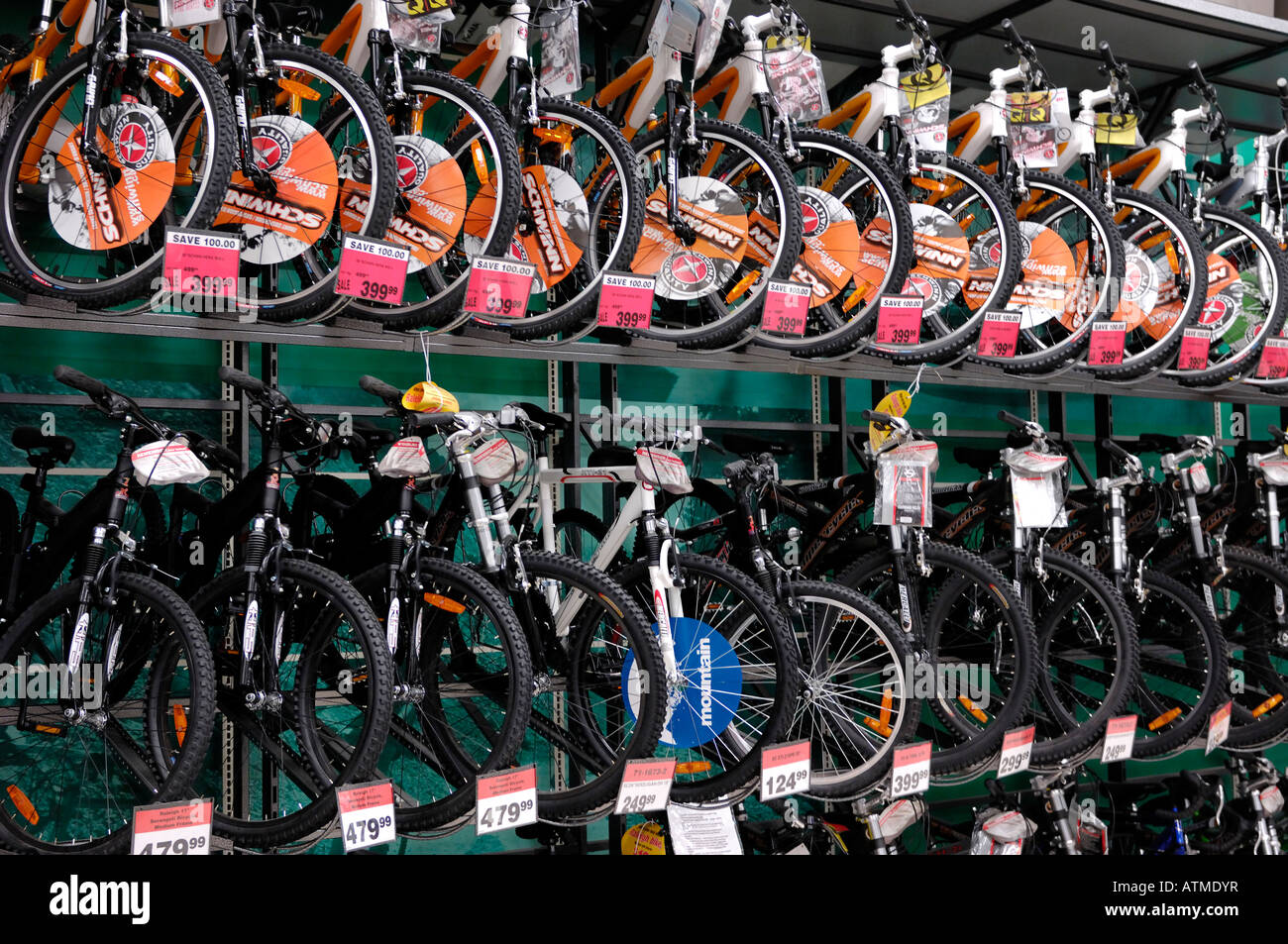 Bicycles in a Store Stock Photo - Alamy