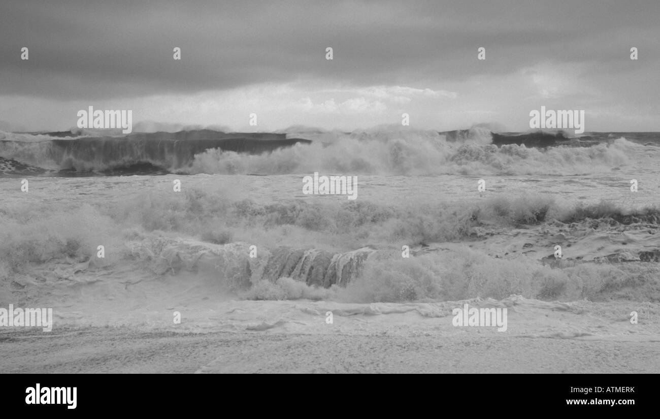 Surf after a storm in Iceland Stock Photo - Alamy