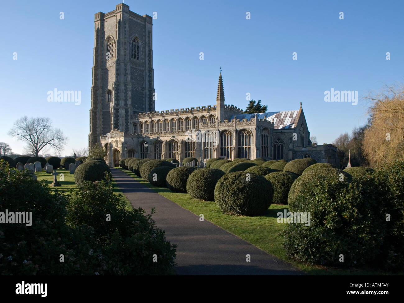 Lavenham, Suffolk, UK. Church of St Peter and St Paul. A fine ...