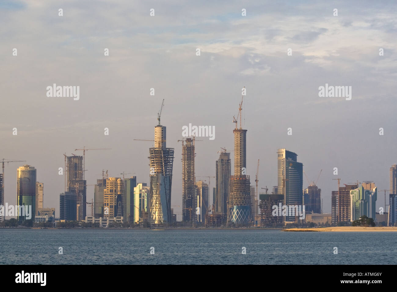 New construction building in Doha Qatar Middle East Stock Photo - Alamy