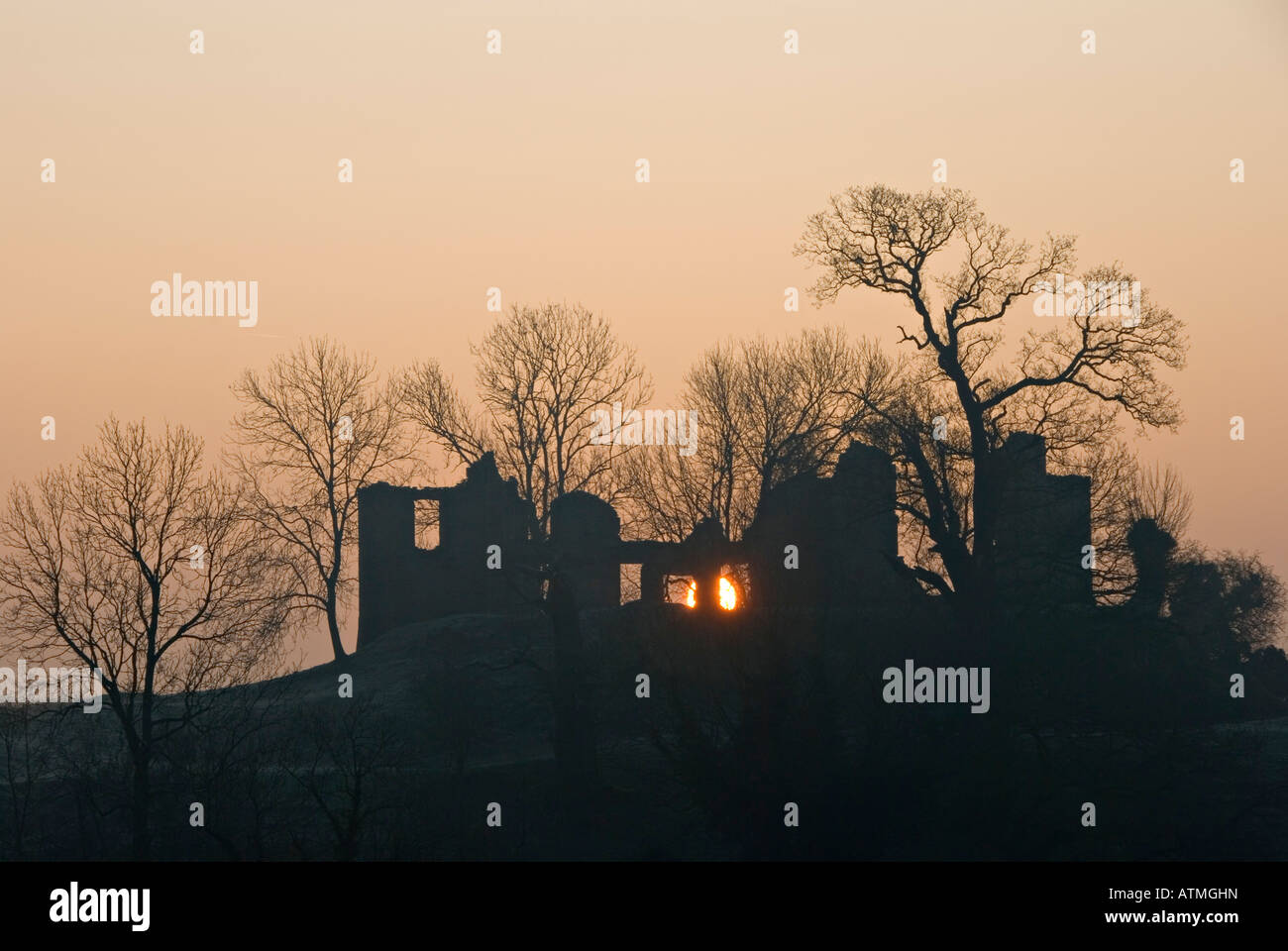 The remains of medieval Stapleton Castle (Herefordshire), near ...