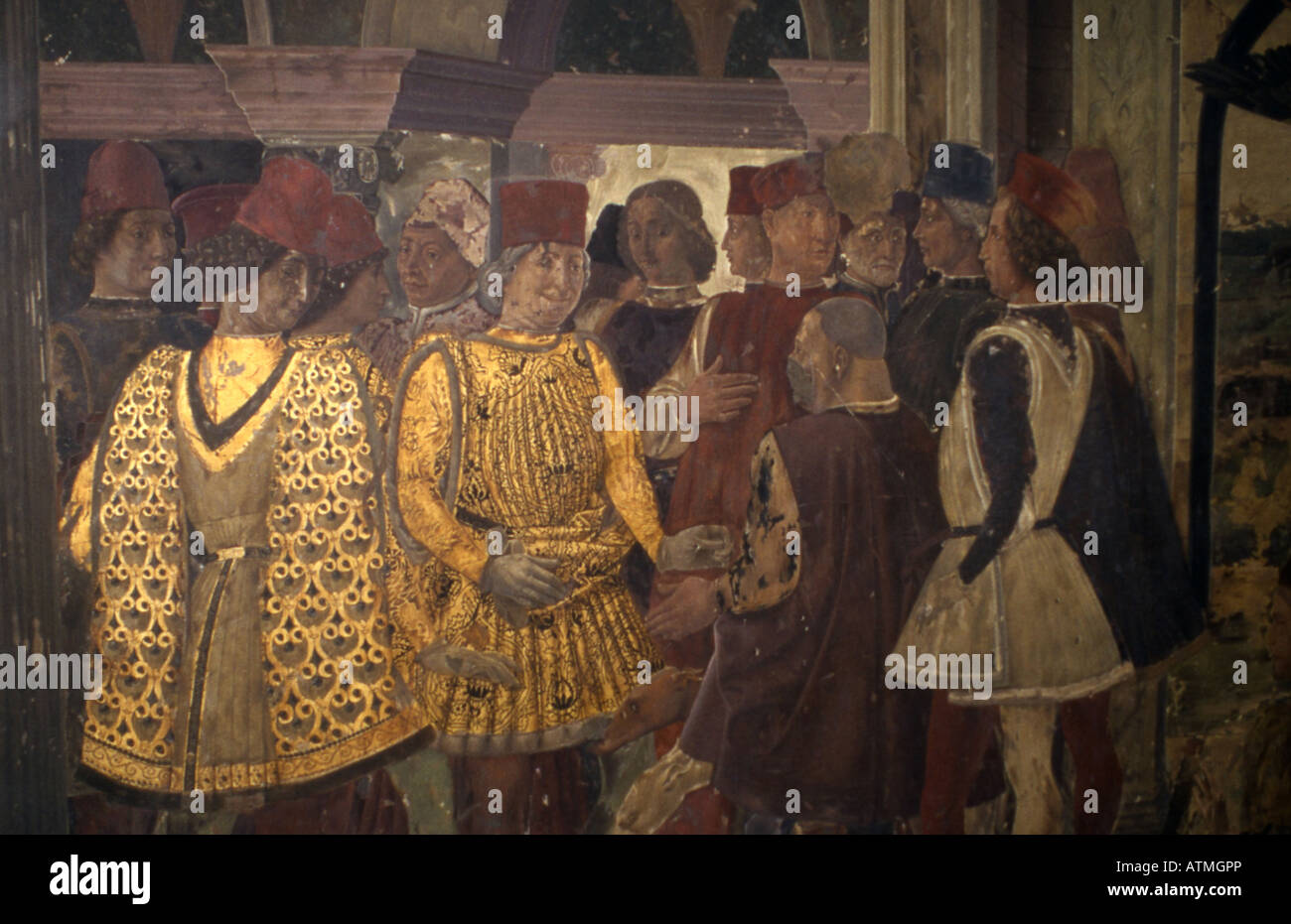 mural painting piero de la francesca art history italy Florence Stock ...