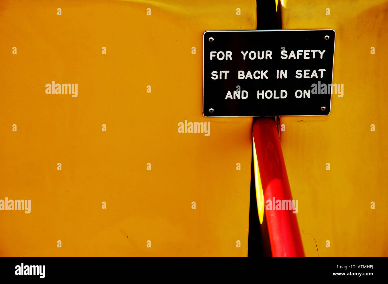 sign on a fairground ride Stock Photo - Alamy