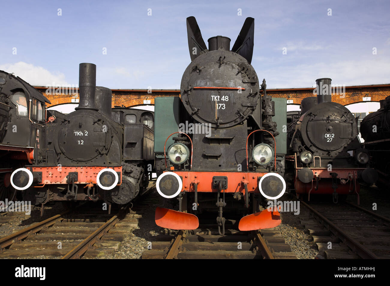 Steam engines locomotives Stock Photo - Alamy
