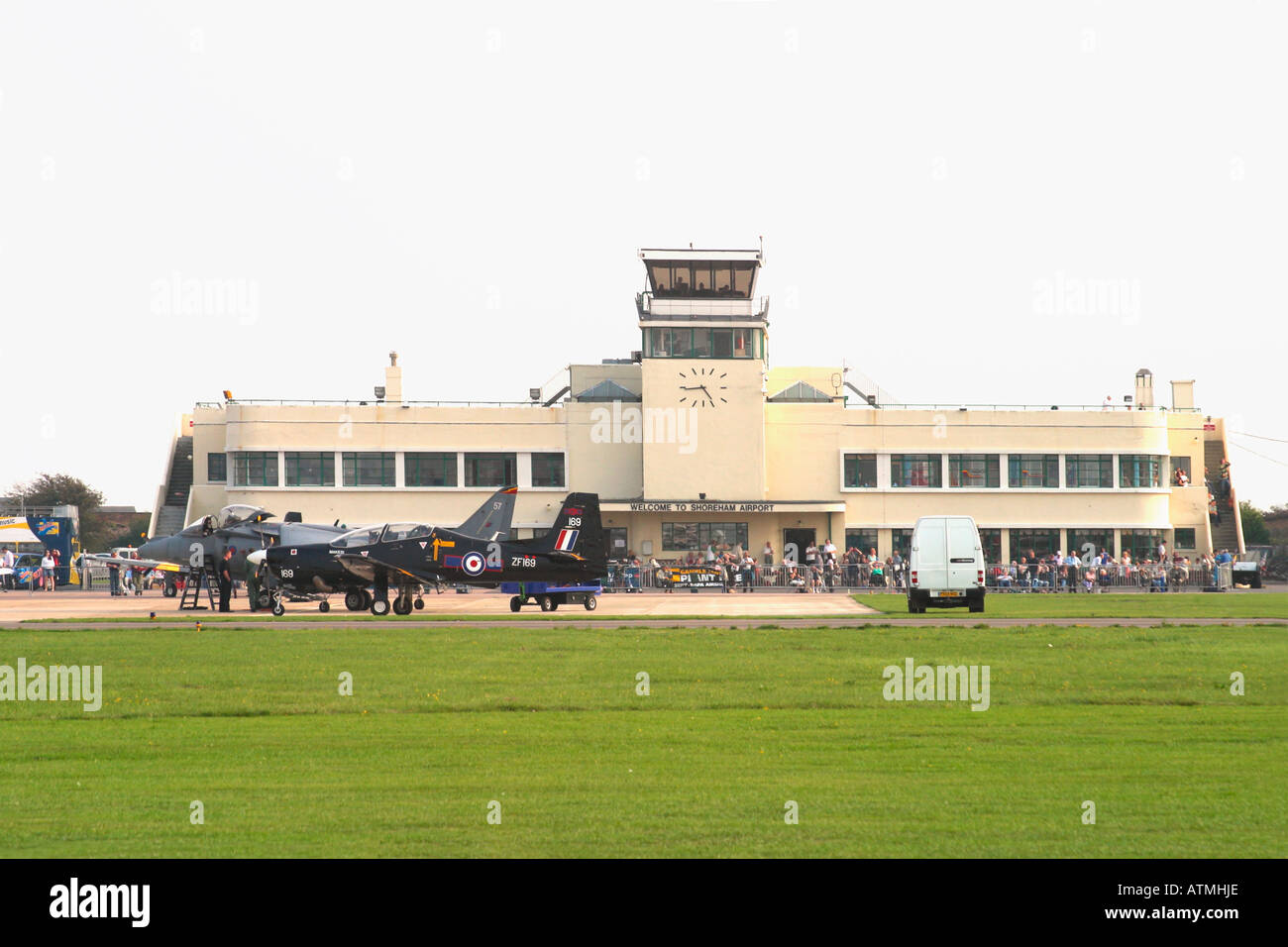 Control tower airport terminal shoreham hi-res stock photography and ...