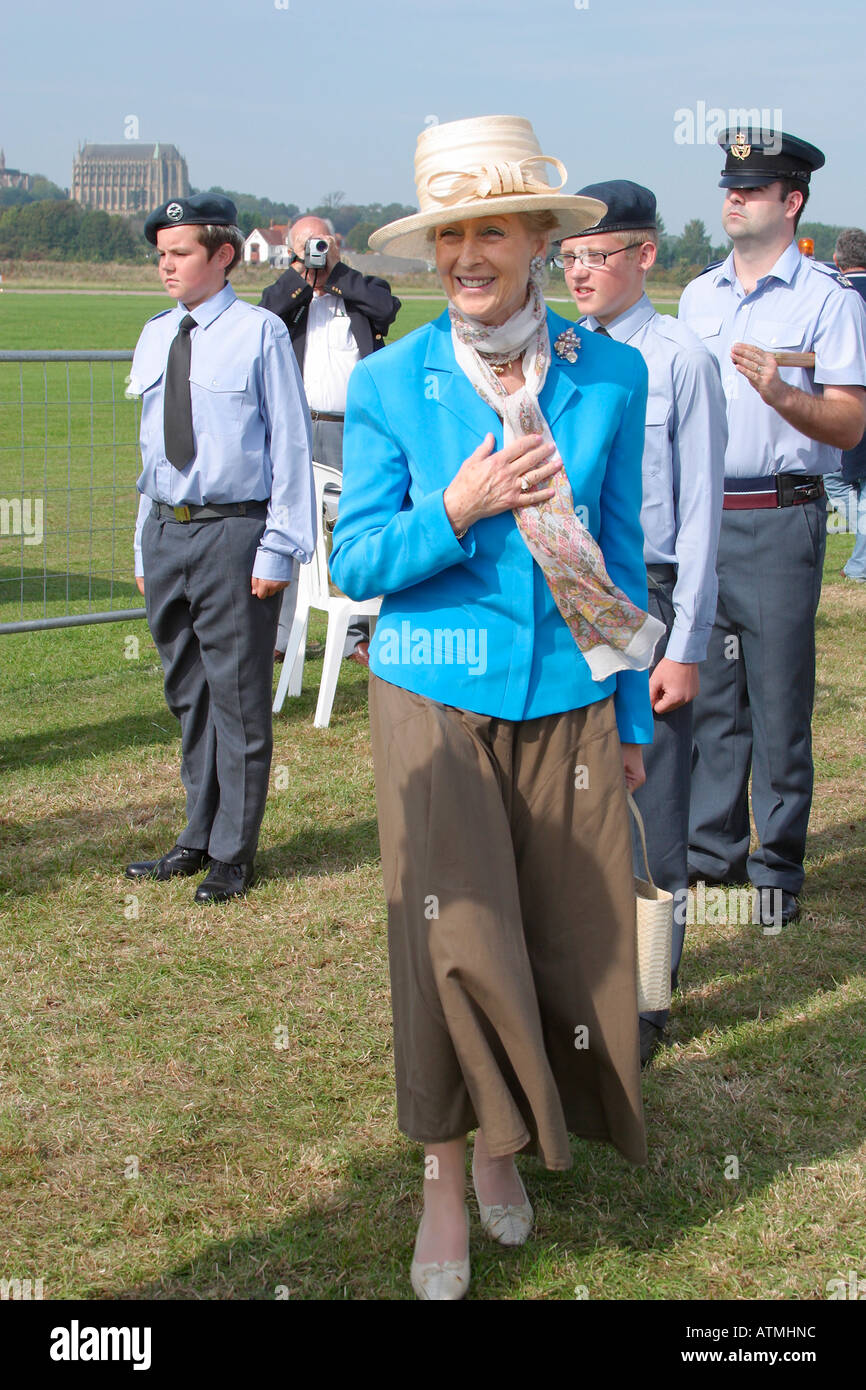 HRH Princess Alexandra inspecting Air Cadets at Shoreham Airshow 2006 ...
