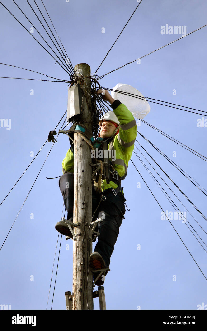 British telecom technician hi-res stock photography and images - Alamy