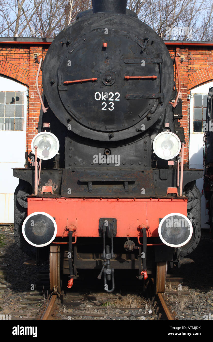 Steam engine locomotive Ok 22 from 1922 Stock Photo - Alamy