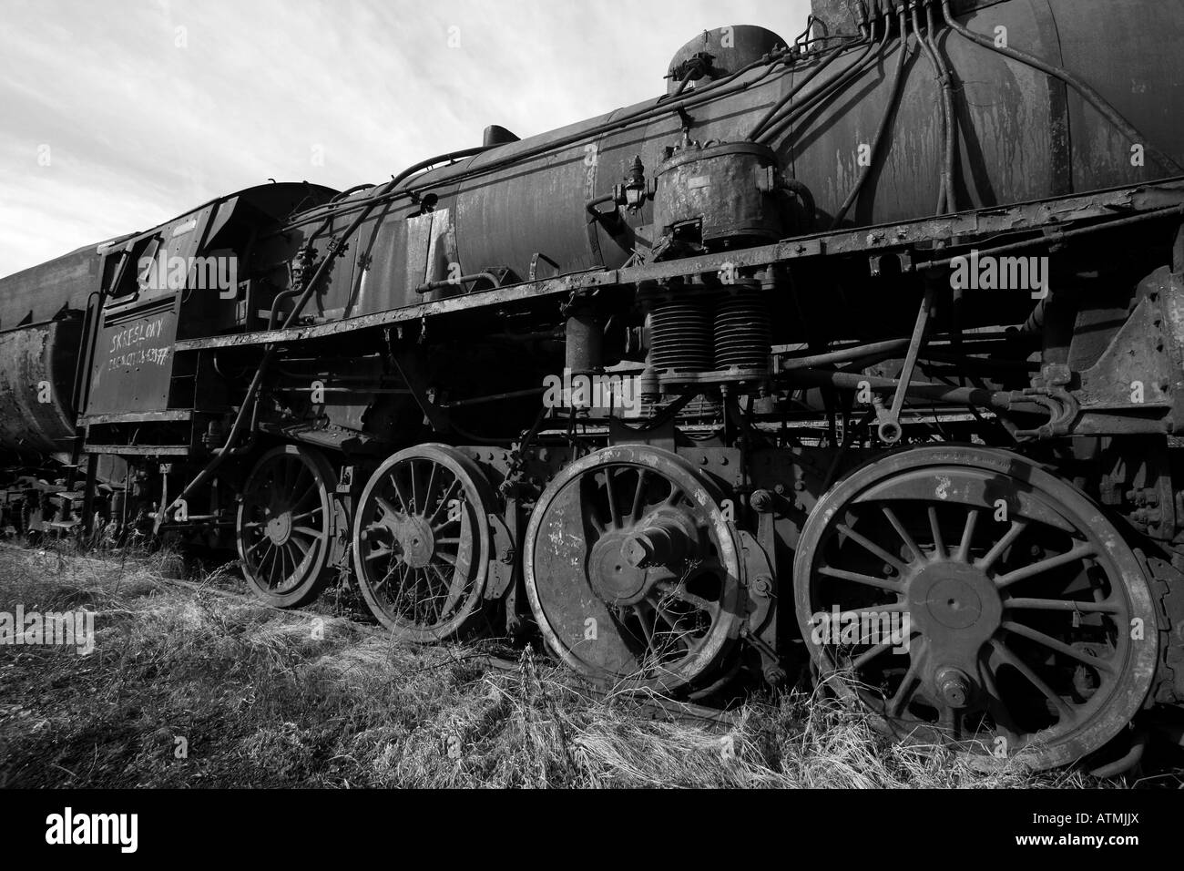 Abandoned old steam engine locomotive Stock Photo - Alamy