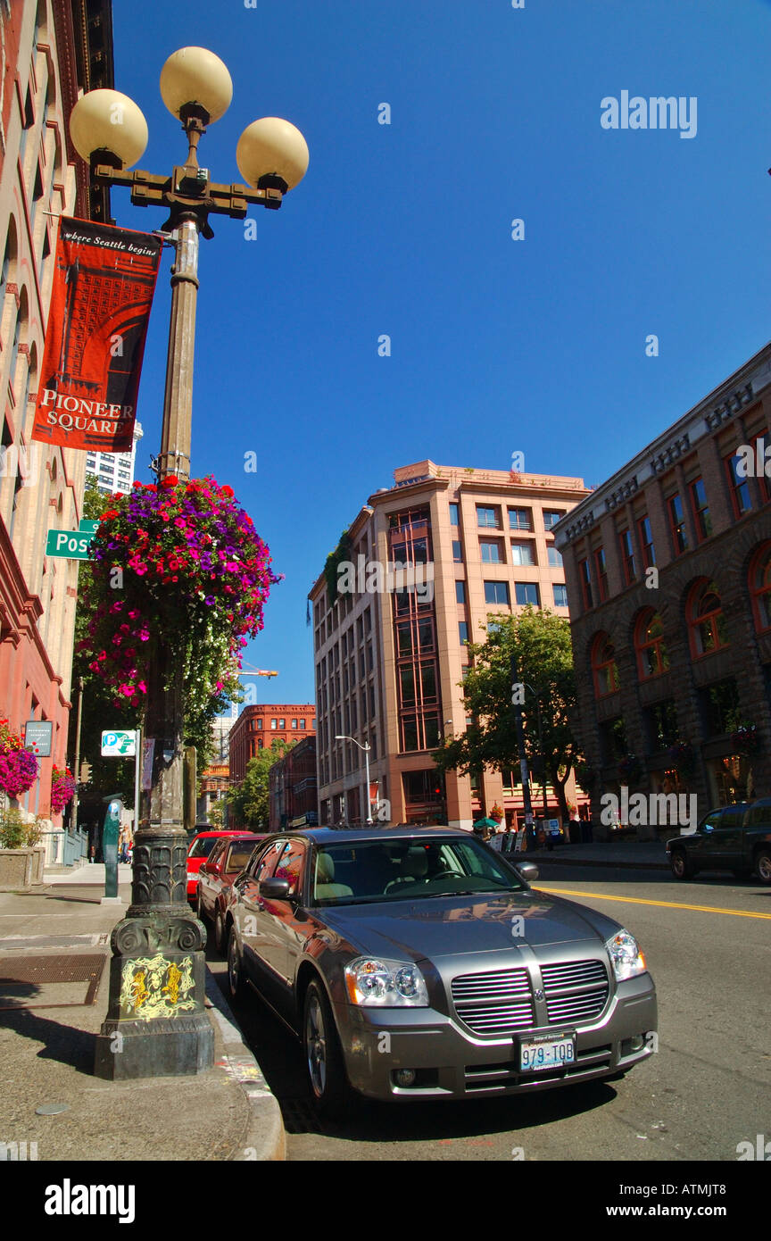 Pioneer Square in downtown Seattle Stock Photo - Alamy