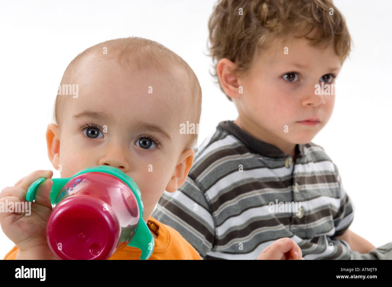 two brothers playing Stock Photo - Alamy
