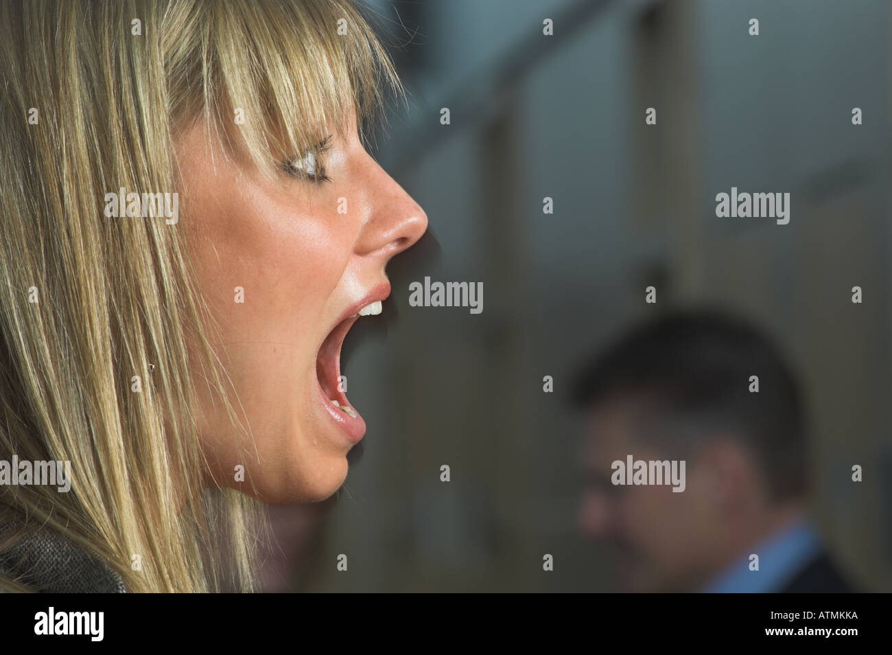 Profil face woman hi-res stock photography and images - Alamy