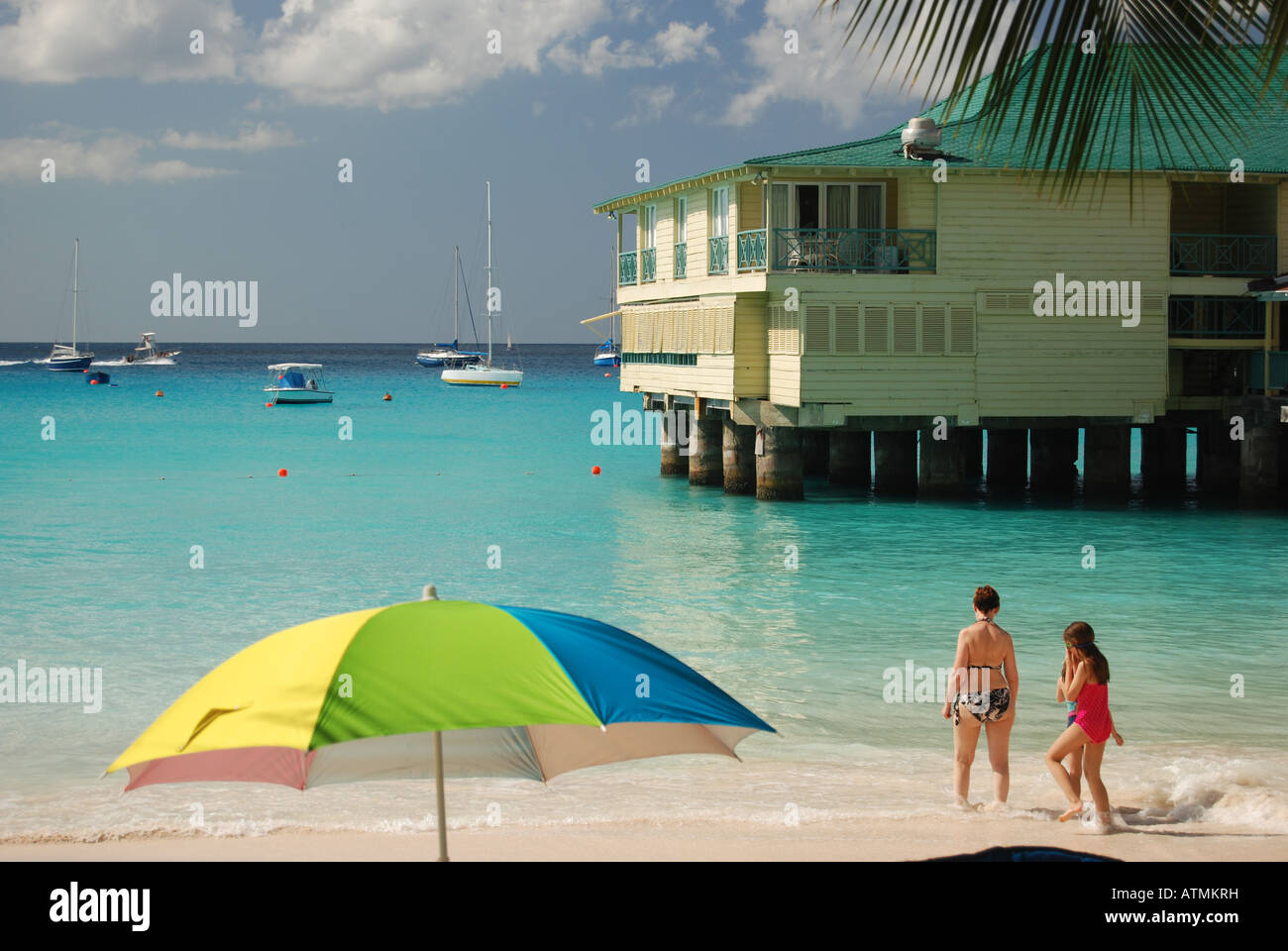 Pebbles Beach, Barbados Caribbean Stock Photo - Alamy