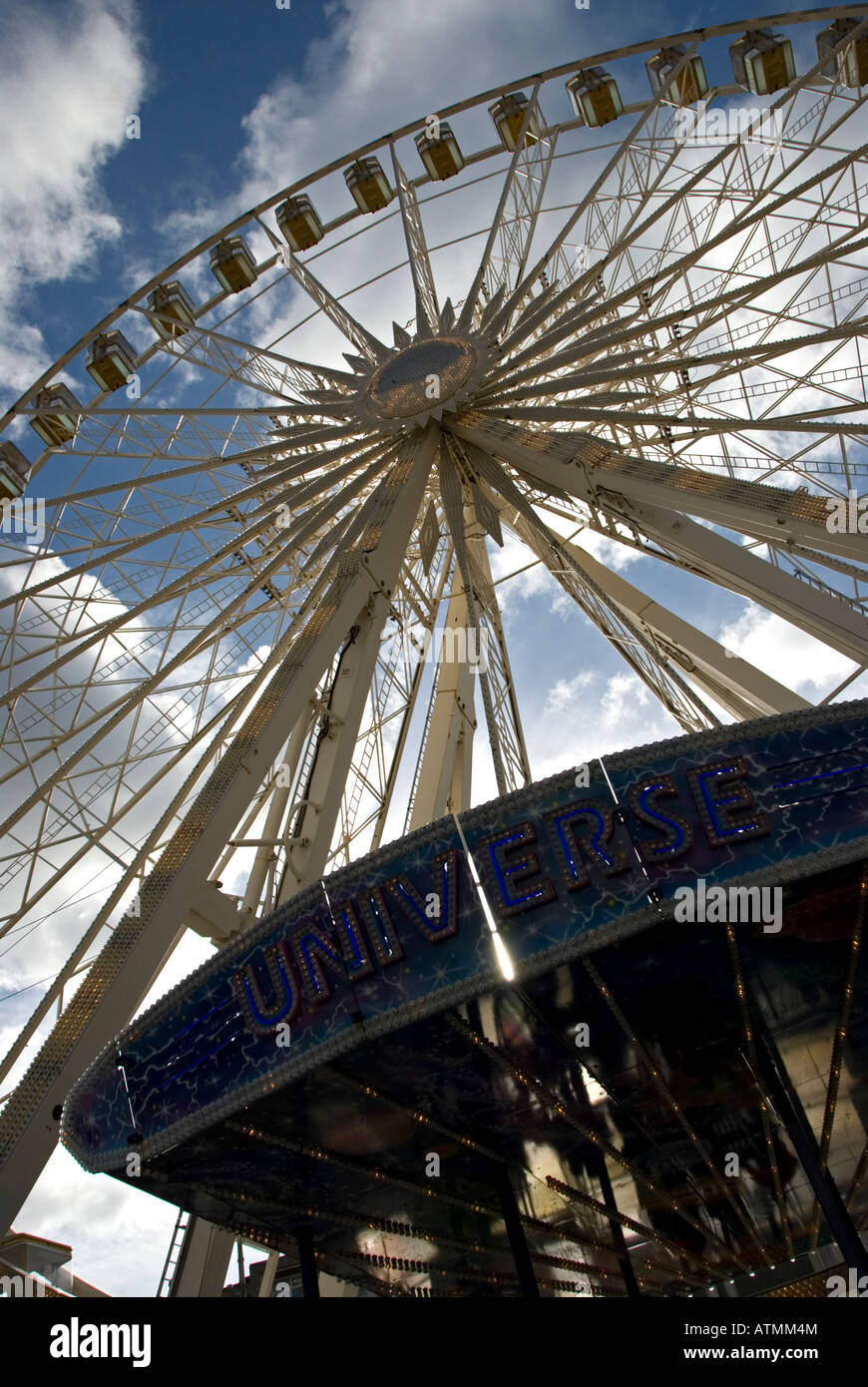 The Big Wheel in Nottingham market square England Stock Photo - Alamy