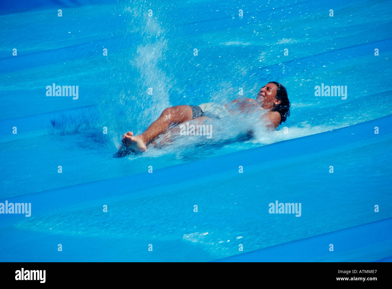 Water Slide / Benidorm Stock Photo - Alamy