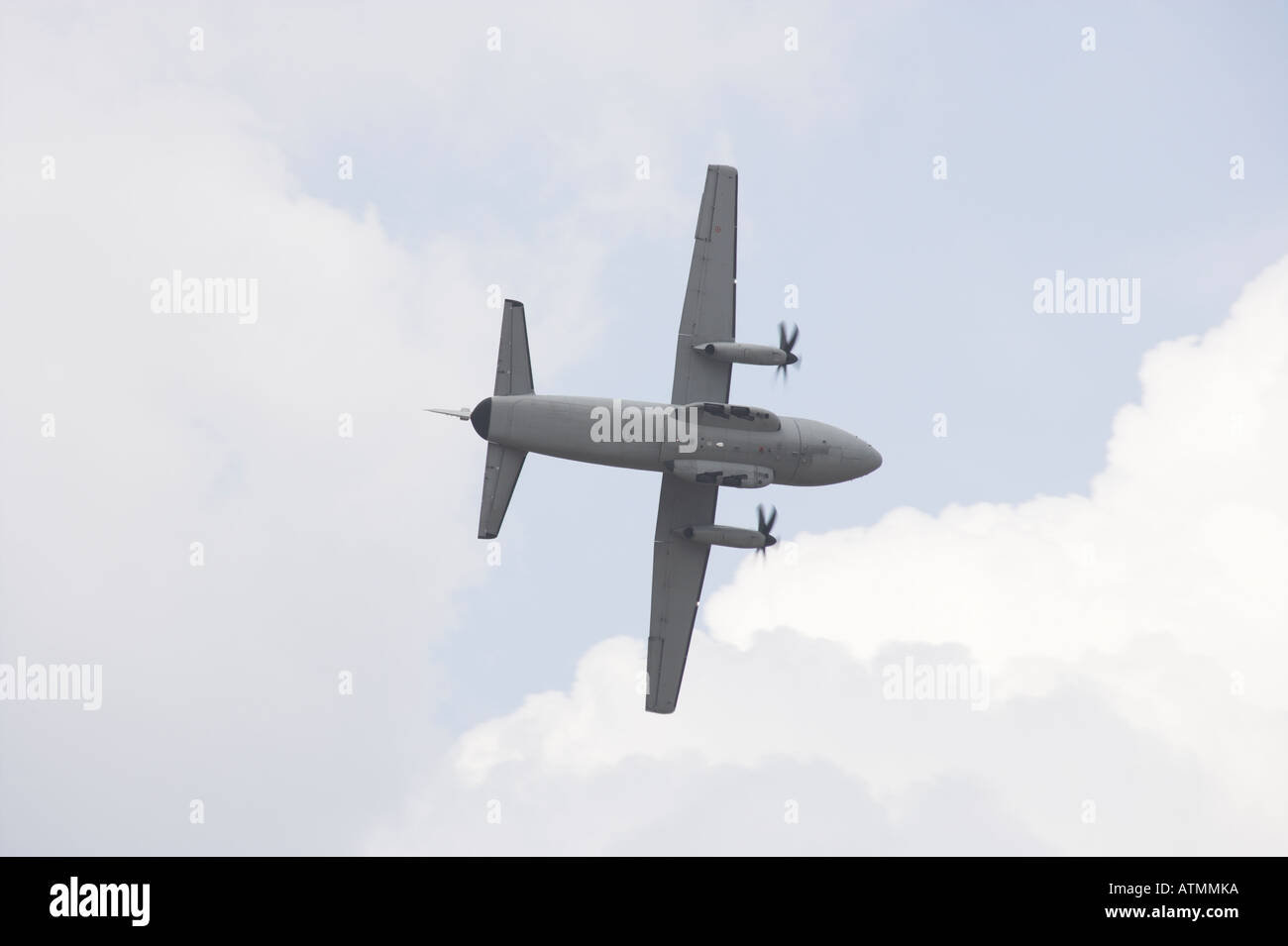 Spartan C 27 J banking with underside visible Stock Photo - Alamy