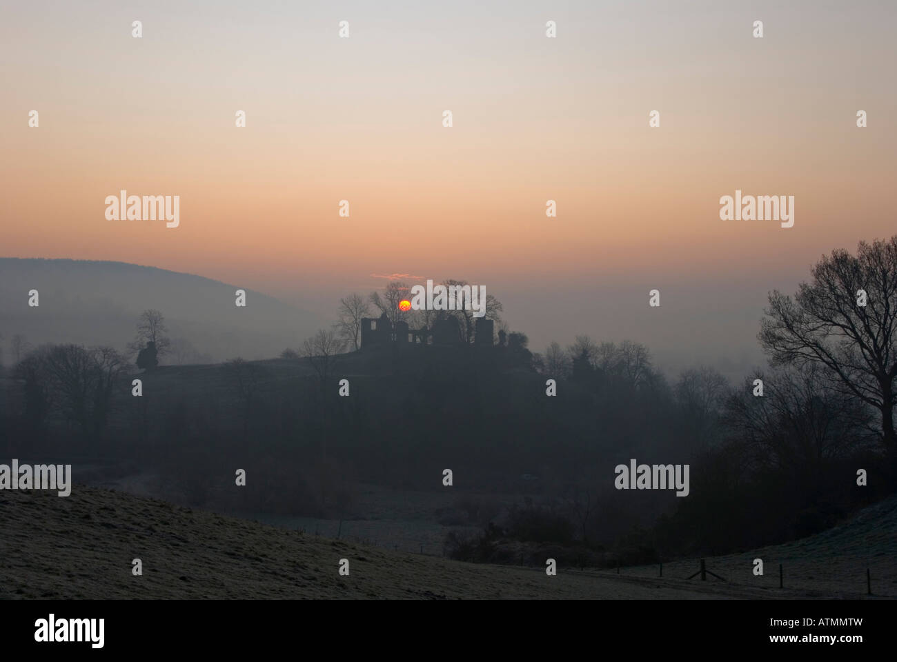 The remains of medieval Stapleton Castle (Herefordshire), near ...