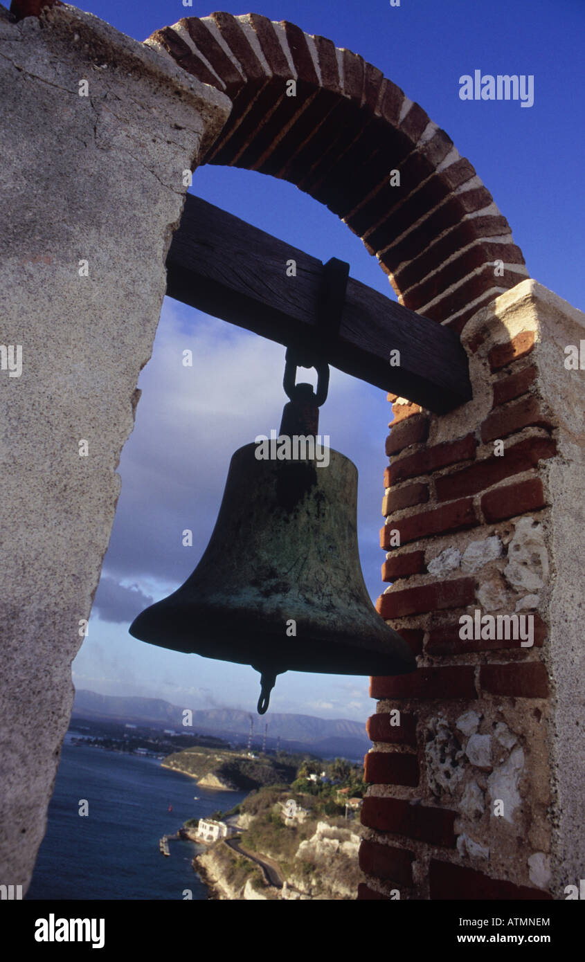 Castillo de San Pedro Del Morro Castle Bell tower Bell hanging from ...