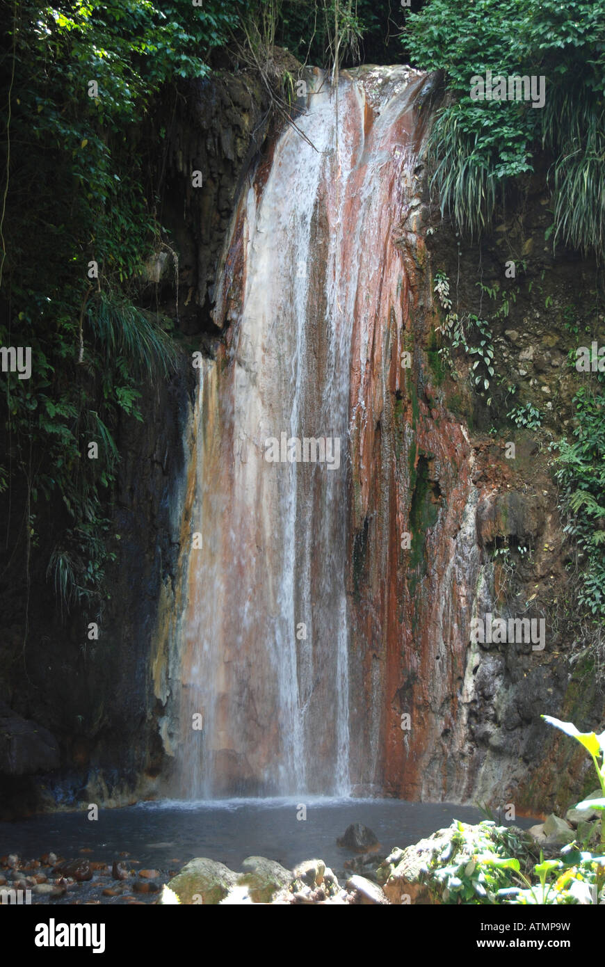 Diamond Waterfall near Soufriere, St Lucia, Caribbean Stock Photo - Alamy