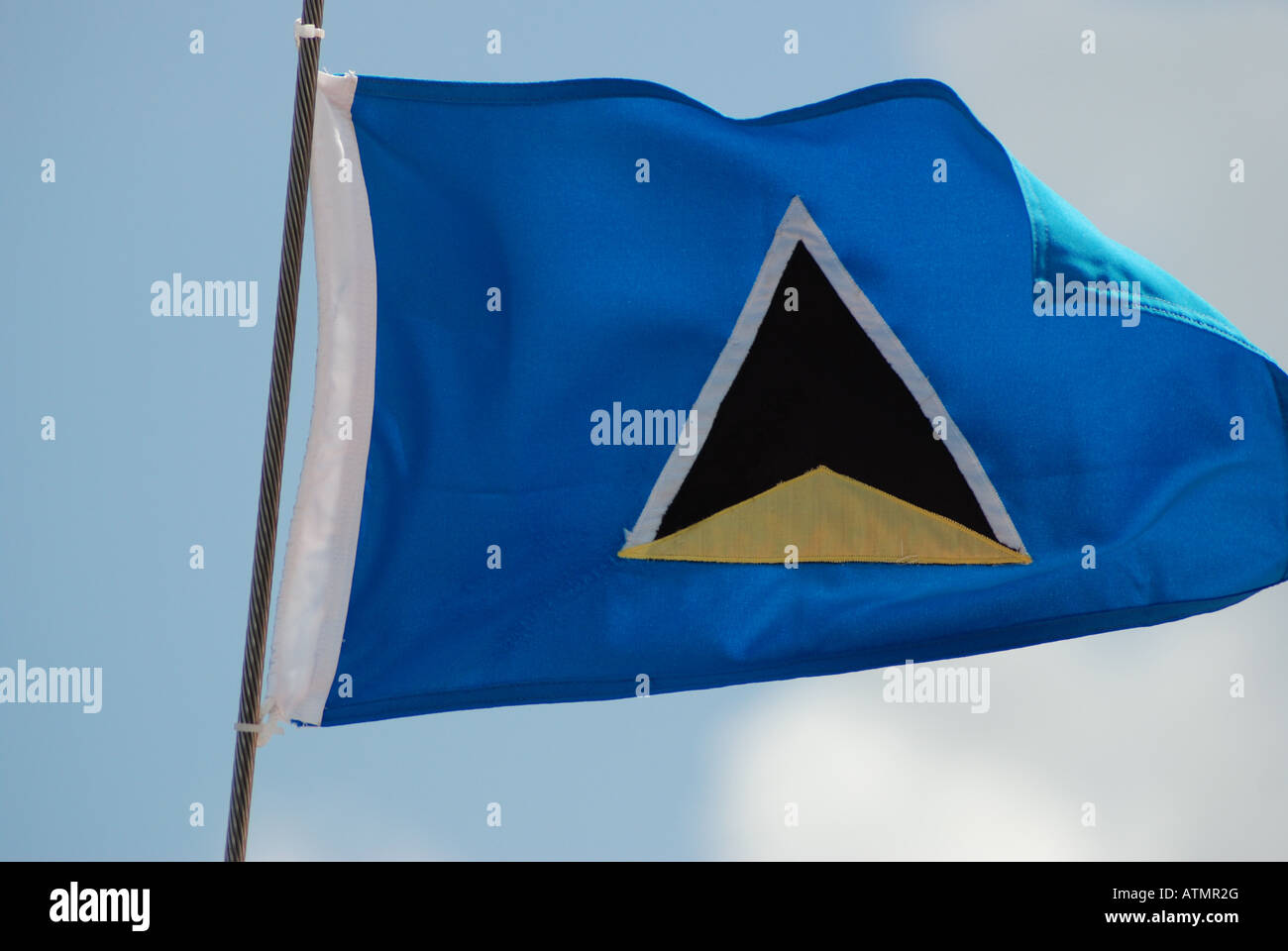 Flag Of St Lucia High Resolution Stock Photography and Images - Alamy