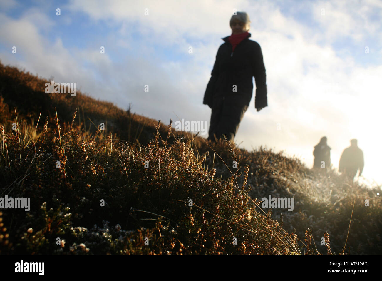 Hill walkers silhouettes hi-res stock photography and images - Alamy