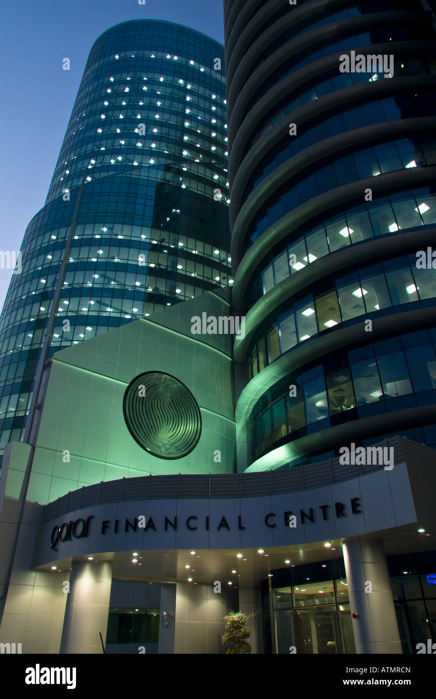 Qatar Financial centre Doha Qatar Middle East Stock Photo - Alamy