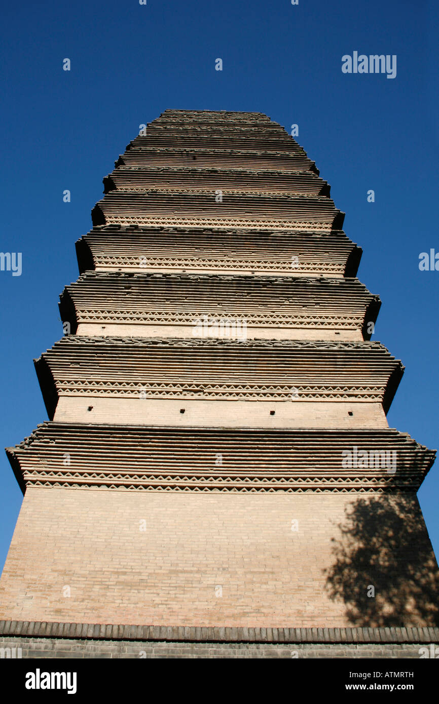 Small Wild Goose Pagoda Temple Xian China September 2007 Stock Photo ...