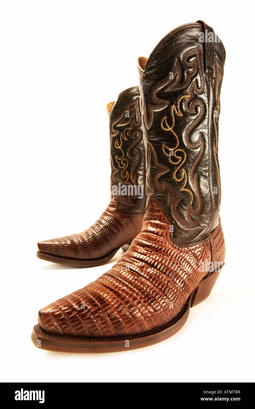 Snakeskin Cowboy Boots High Resolution Stock Photography and Images - Alamy