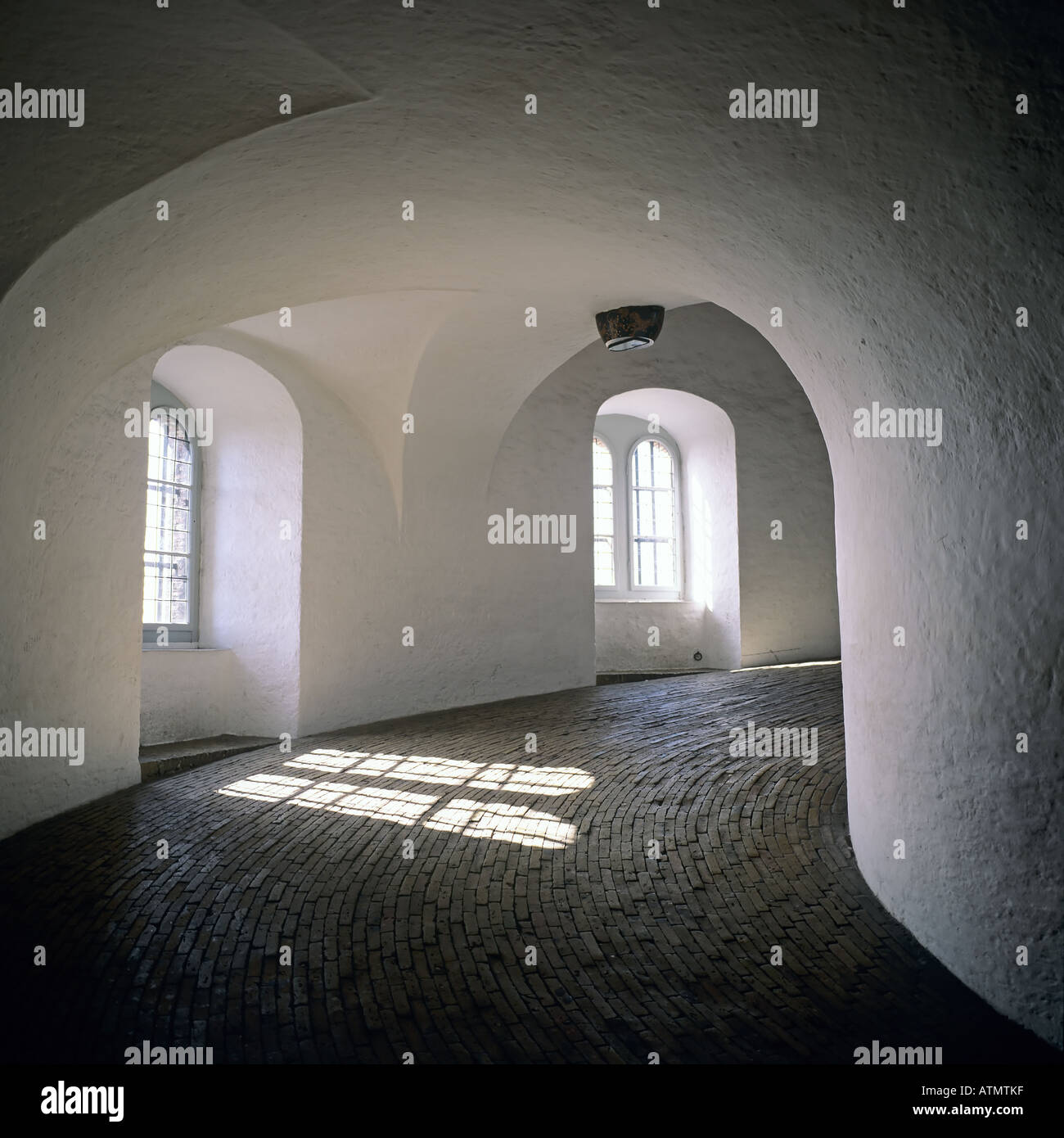 Inside spiral ramp leading up the Round Tower 17th century, Copenhagen ...