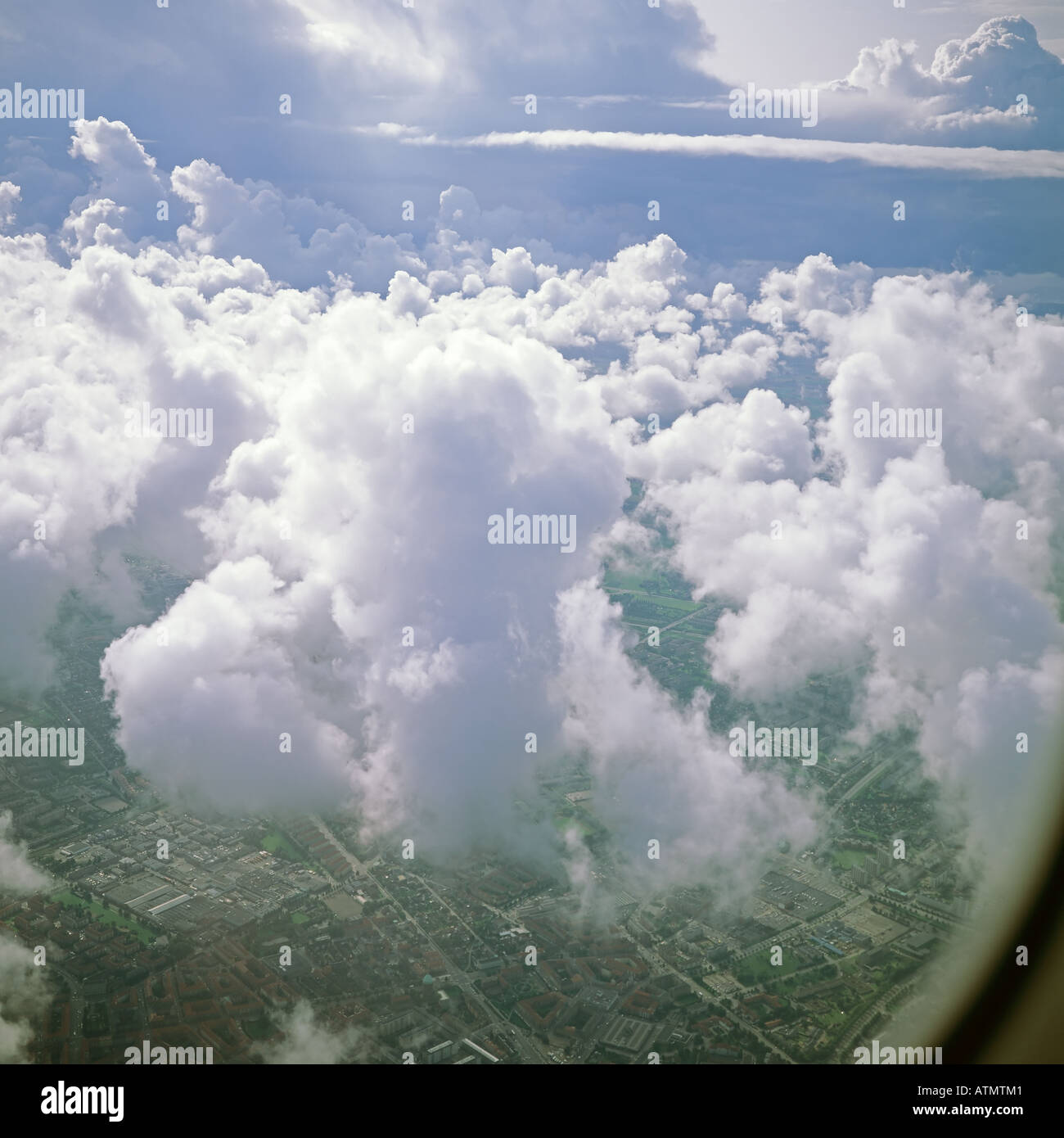 Aerial view of clouds above Germany Stock Photo - Alamy