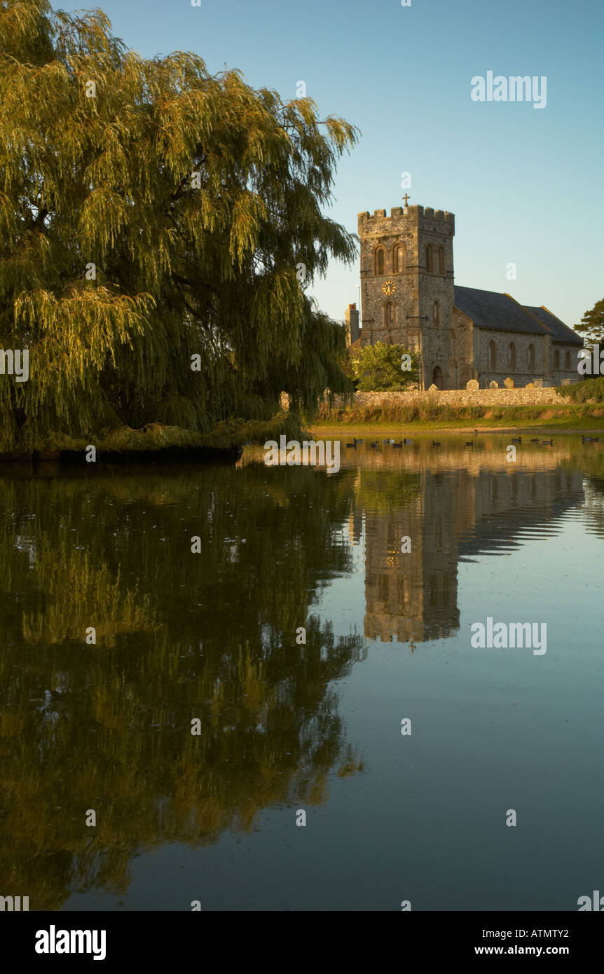 Falmer Village Pond, Sussex Stock Photo - Alamy