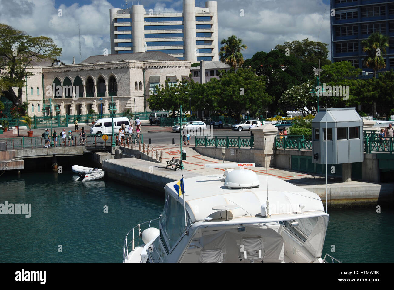 The Bridge area, Bridgetown, Barbados, Caribbean Stock Photo - Alamy