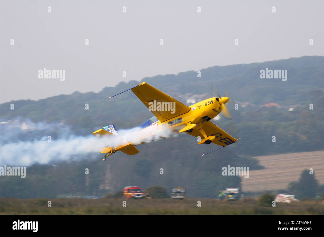 Denny Dobson in the Walter Extra 300 Stock Photo - Alamy