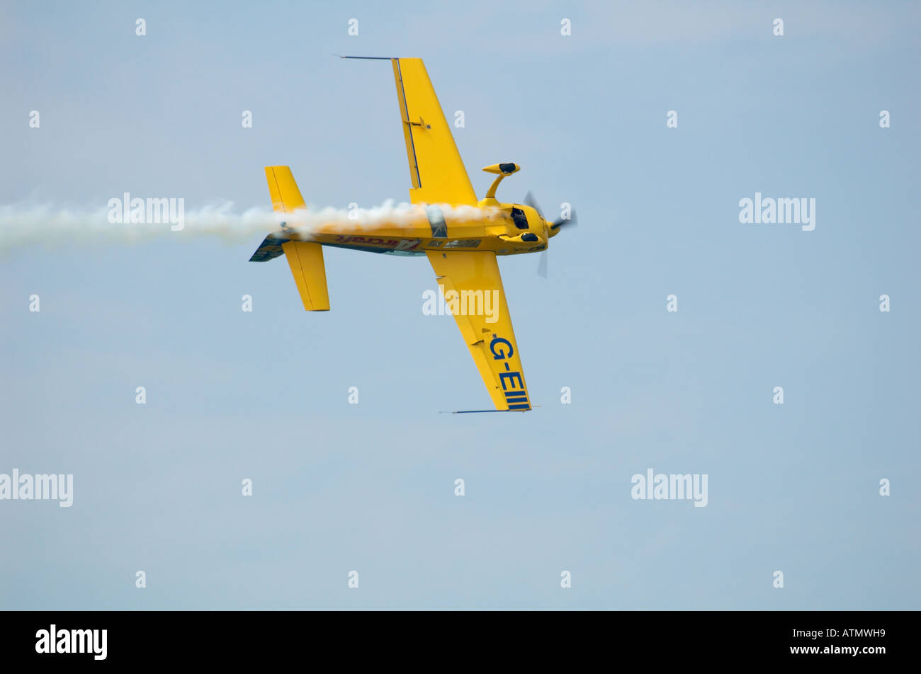 Denny Dobson in the Walter Extra 300 Stock Photo - Alamy