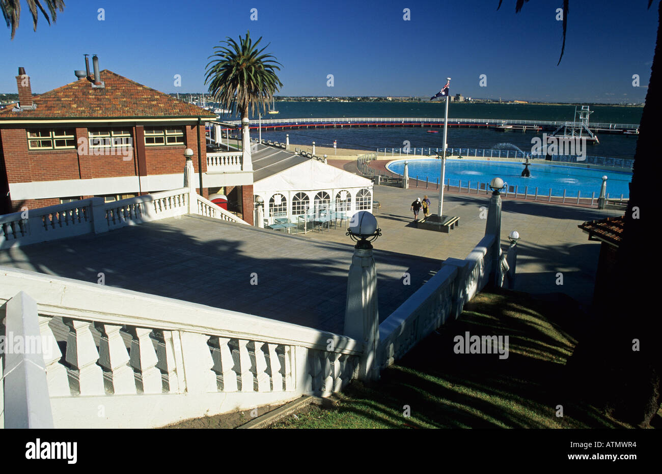 seaside promenade waterfront at Geelong Victoria AUS Stock Photo - Alamy