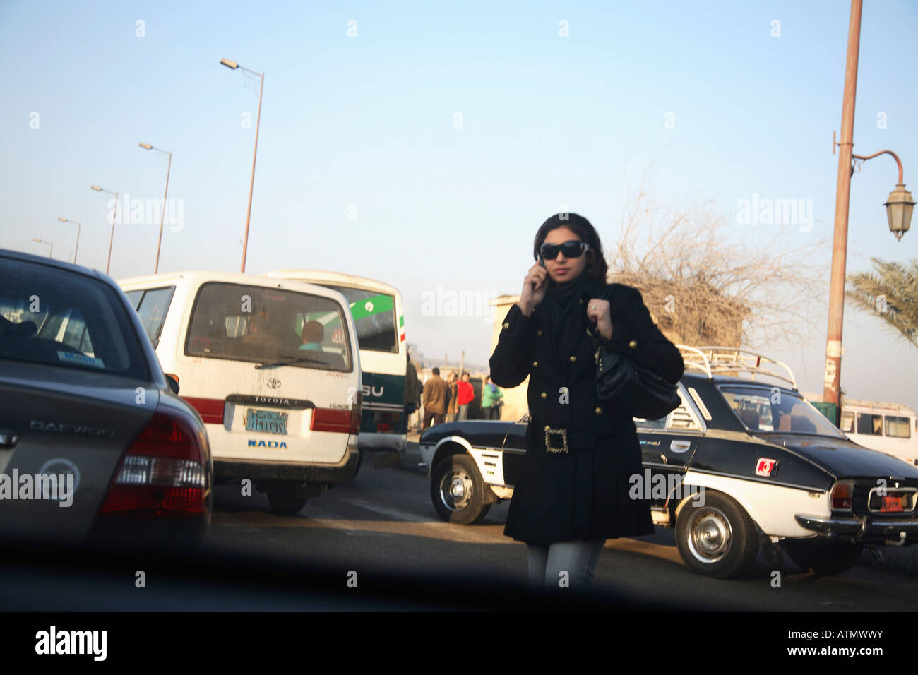 Egypt Cairo Traffic Rush Hour Stock Photos & Egypt Cairo Traffic Rush ...