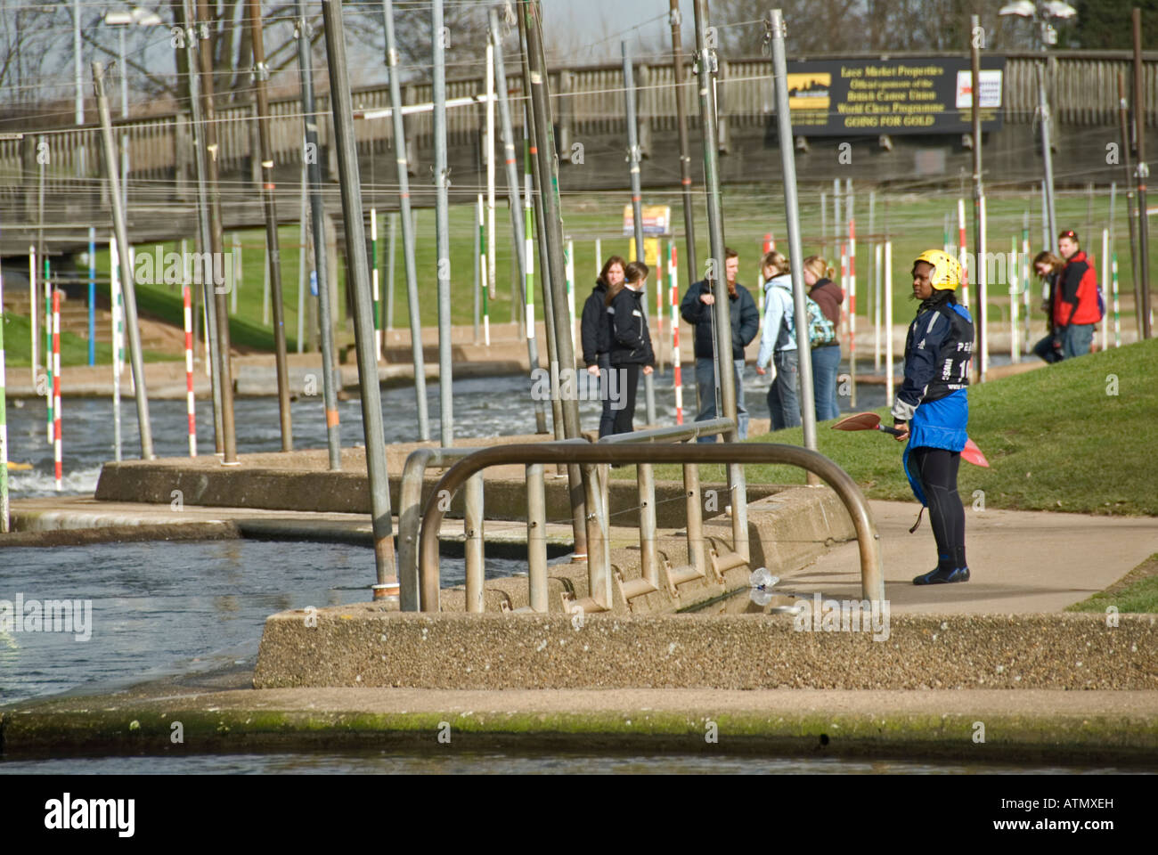 The slalom course at the national water sports centre Nottingham ...