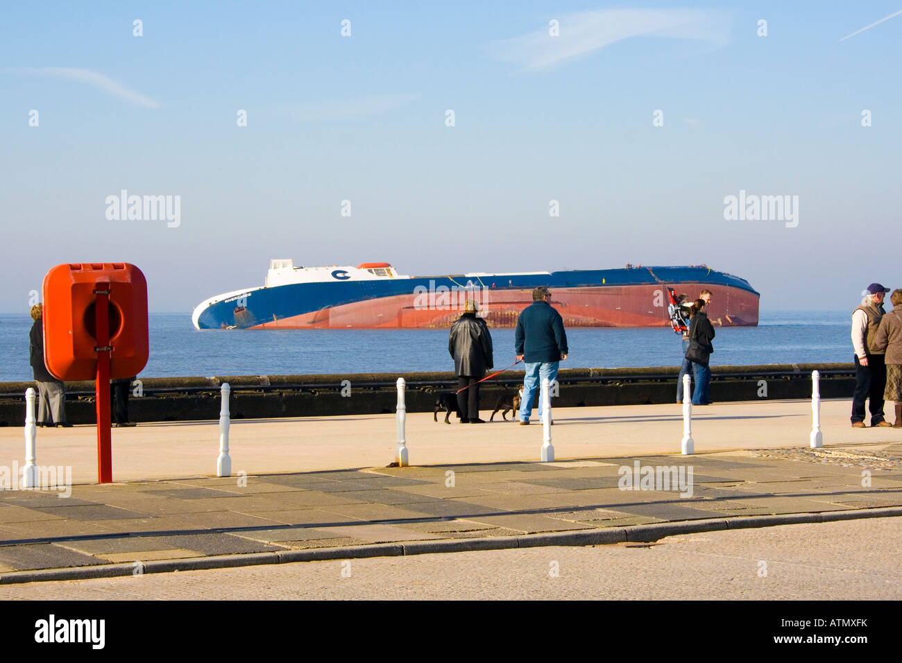 MV Riverdance storm casualty Stock Photo - Alamy