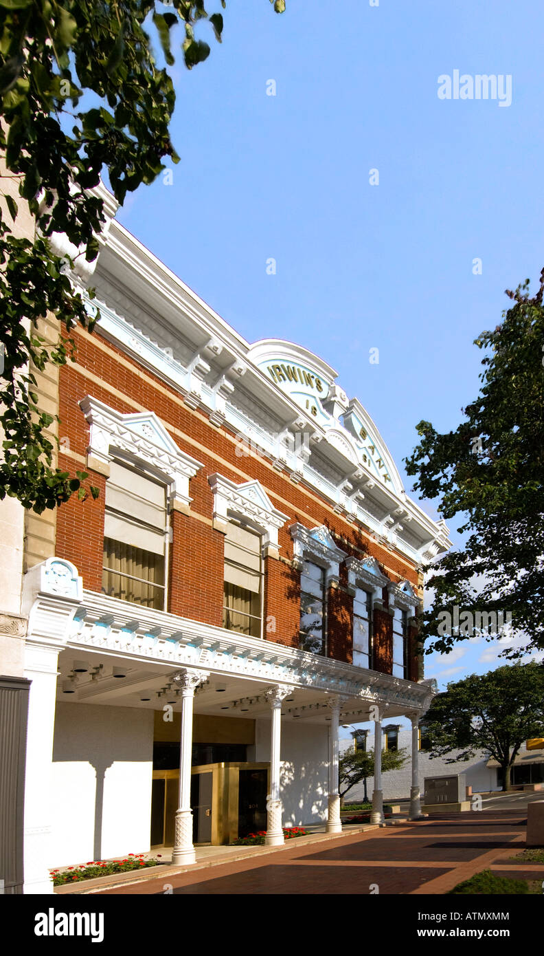 Irwin s Bank in downtown Columbus Indiana Stock Photo - Alamy